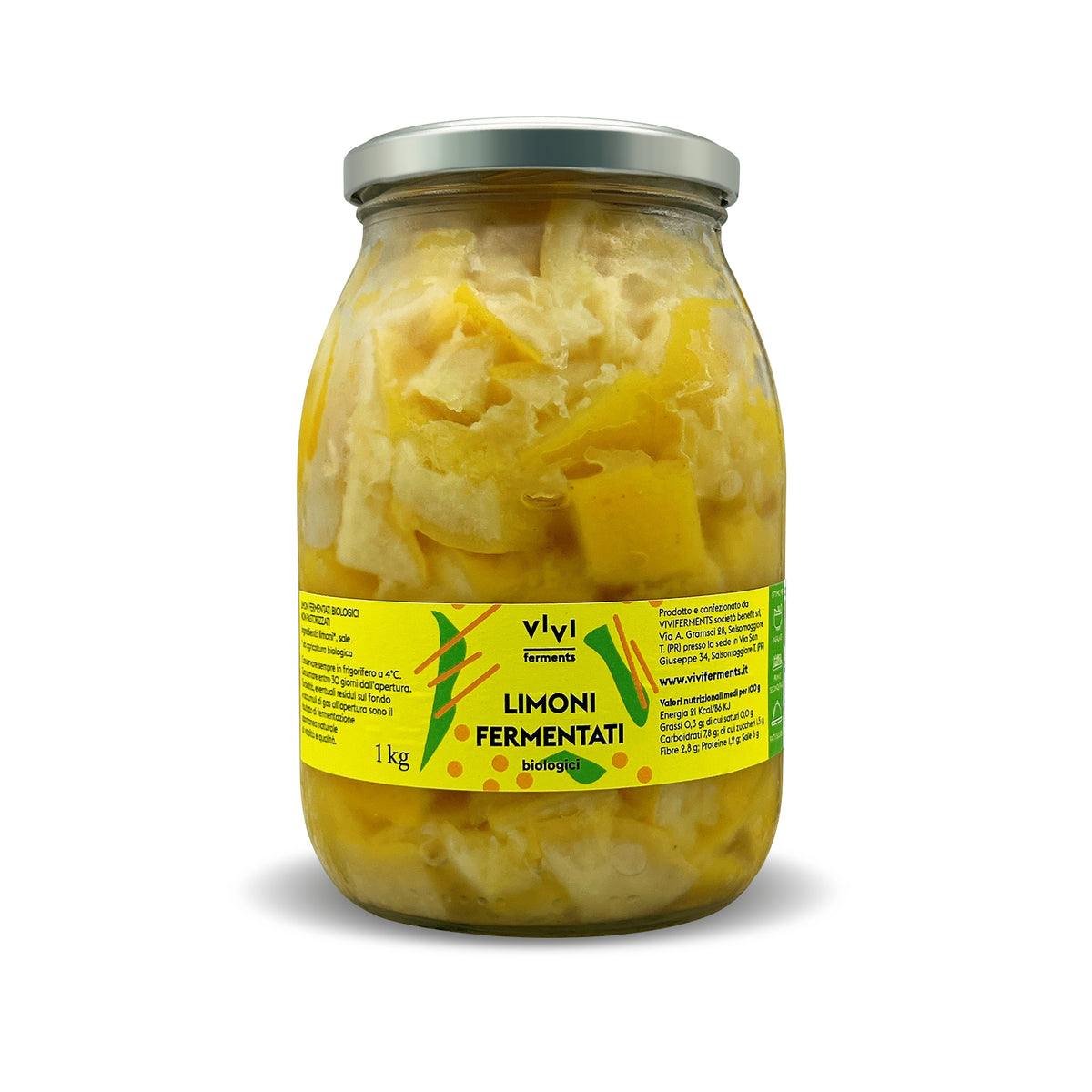 LIMONI FERMENTATI biologici (vaso da 1 kg) – VIVI ferments